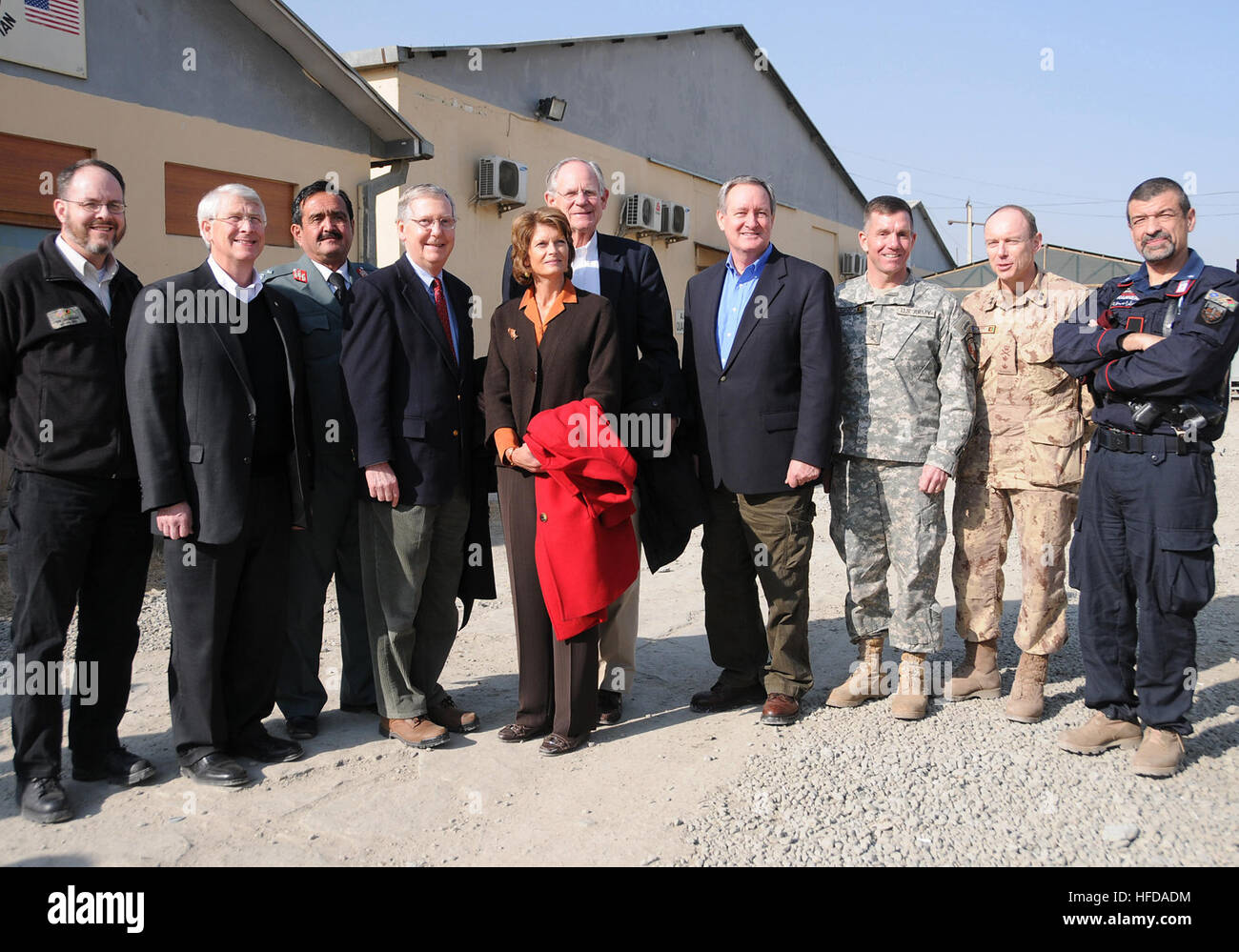 Jackie Kem, from left, deputy to the commander, NATO Training Mission ...