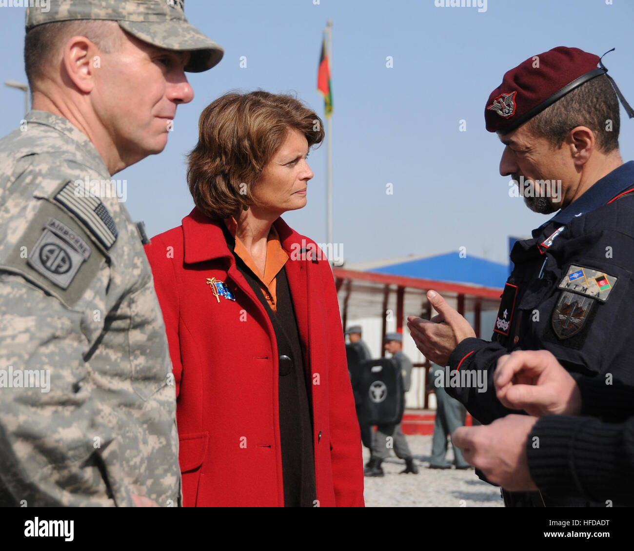 Lt. Gen. William B. Caldwell IV, left, commander NATO Training Mission ...