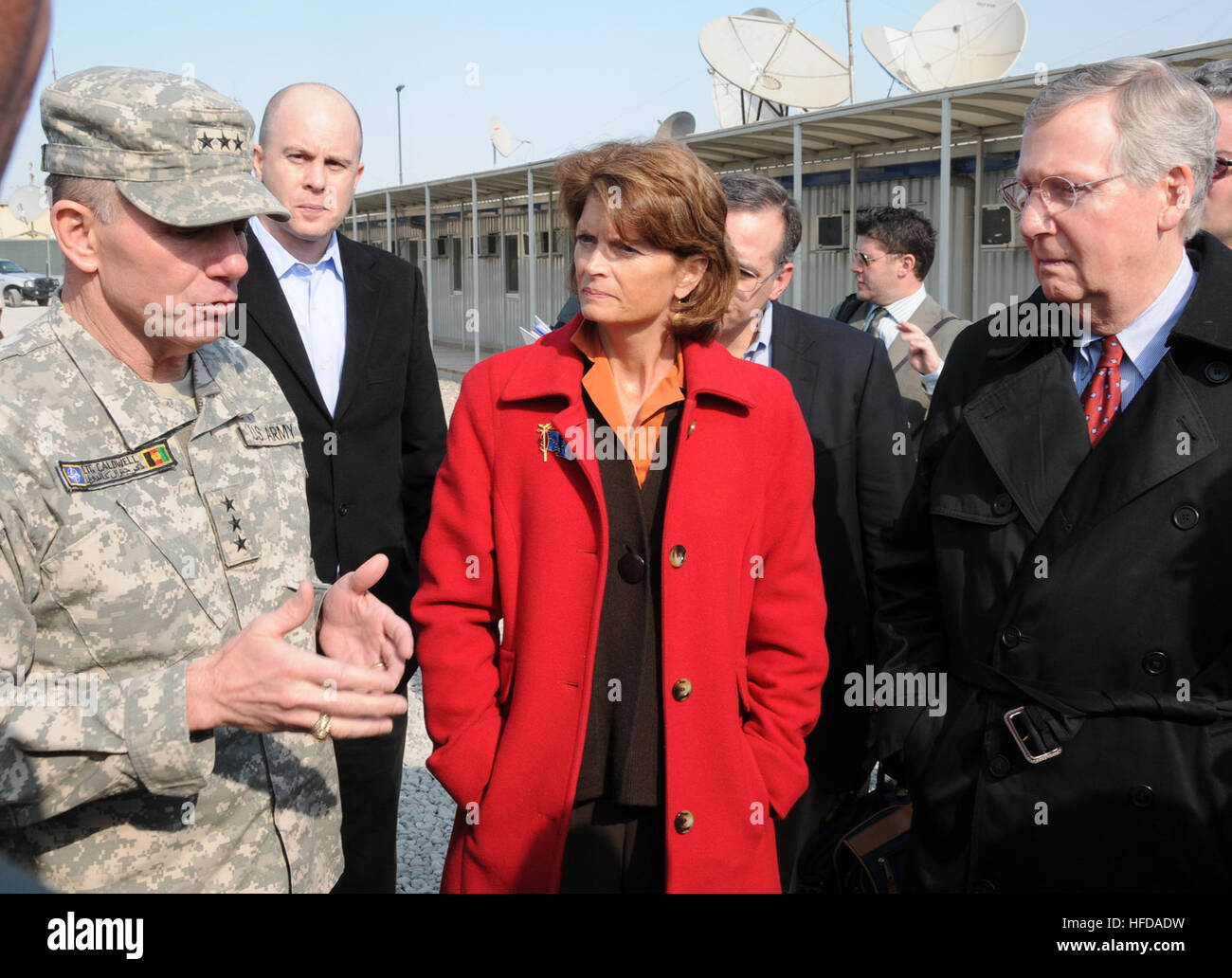 Lt. Gen. William B. Caldwell IV, left, commander NATO Training Mission ...