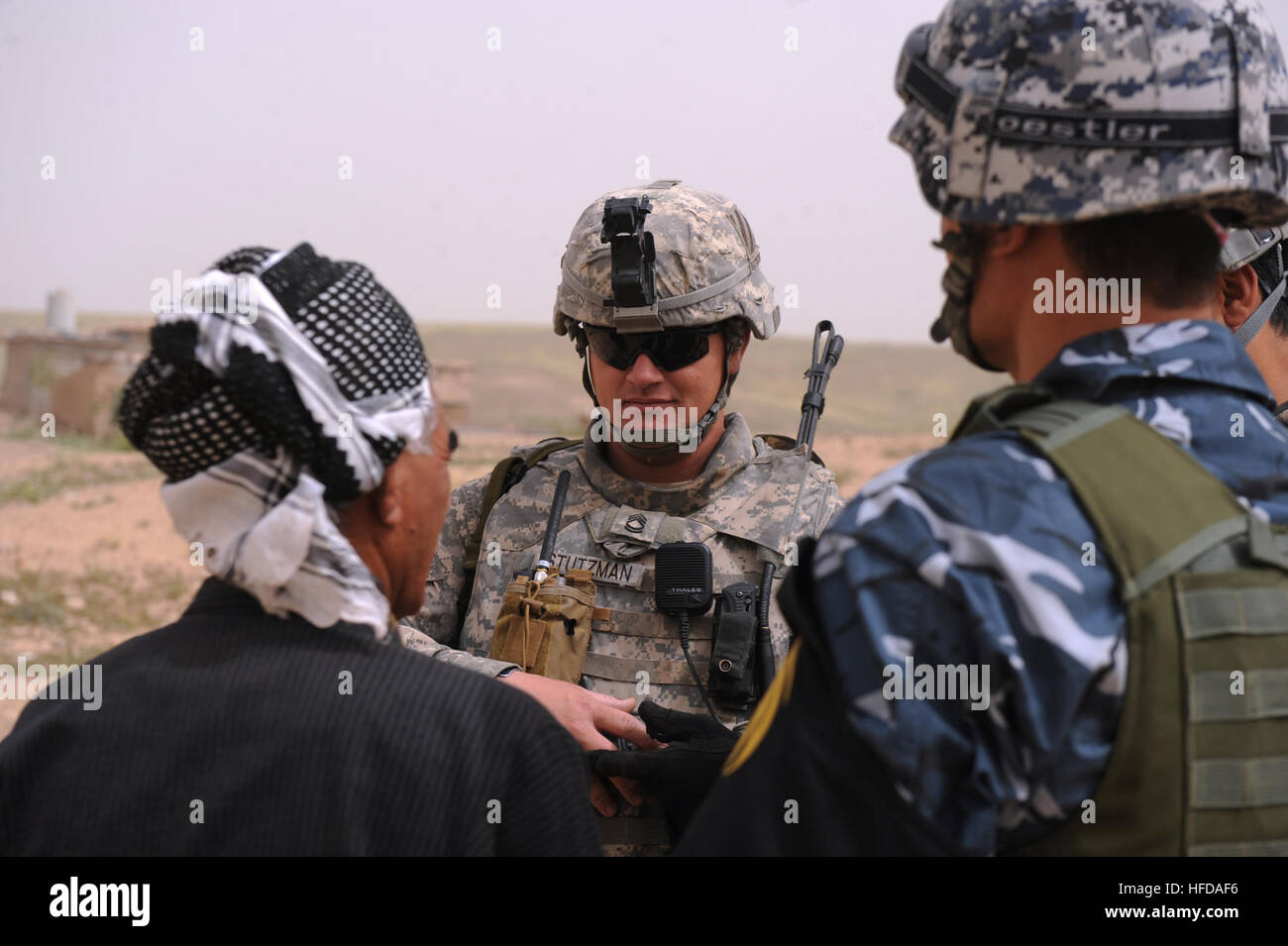 U.S. Army Sgt. 1st Class Steve Stutzman, platoon leader, 2nd Platoon ...