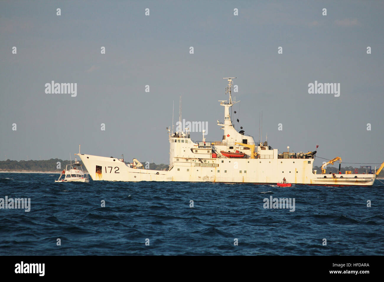 Canadian research vessel (R/V) Quest (CFAV), a medium sized charter ...