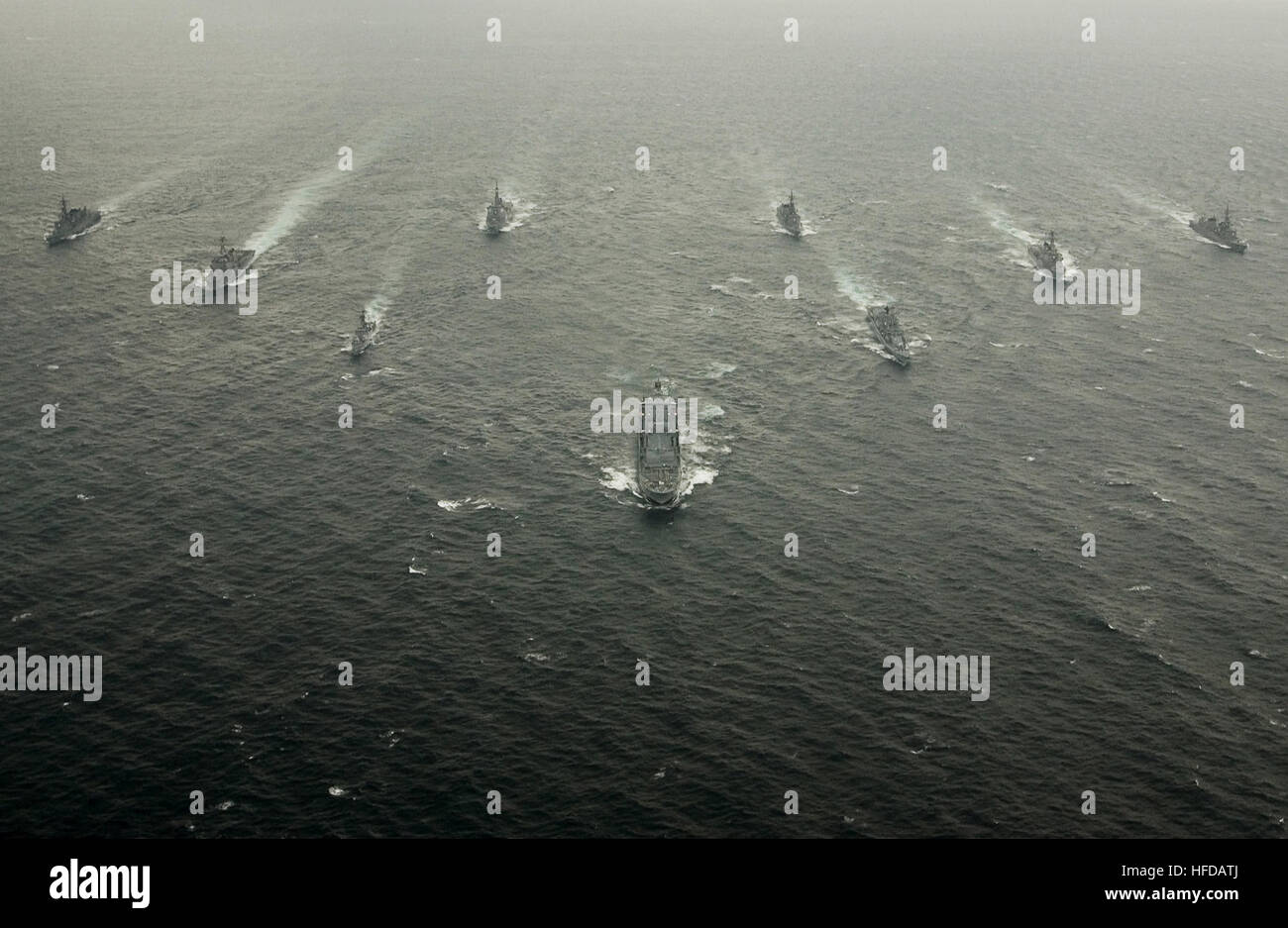 Japanese destroyers JS Ikazuchi (DD 107), JS Takanami (DD 110), JS ...