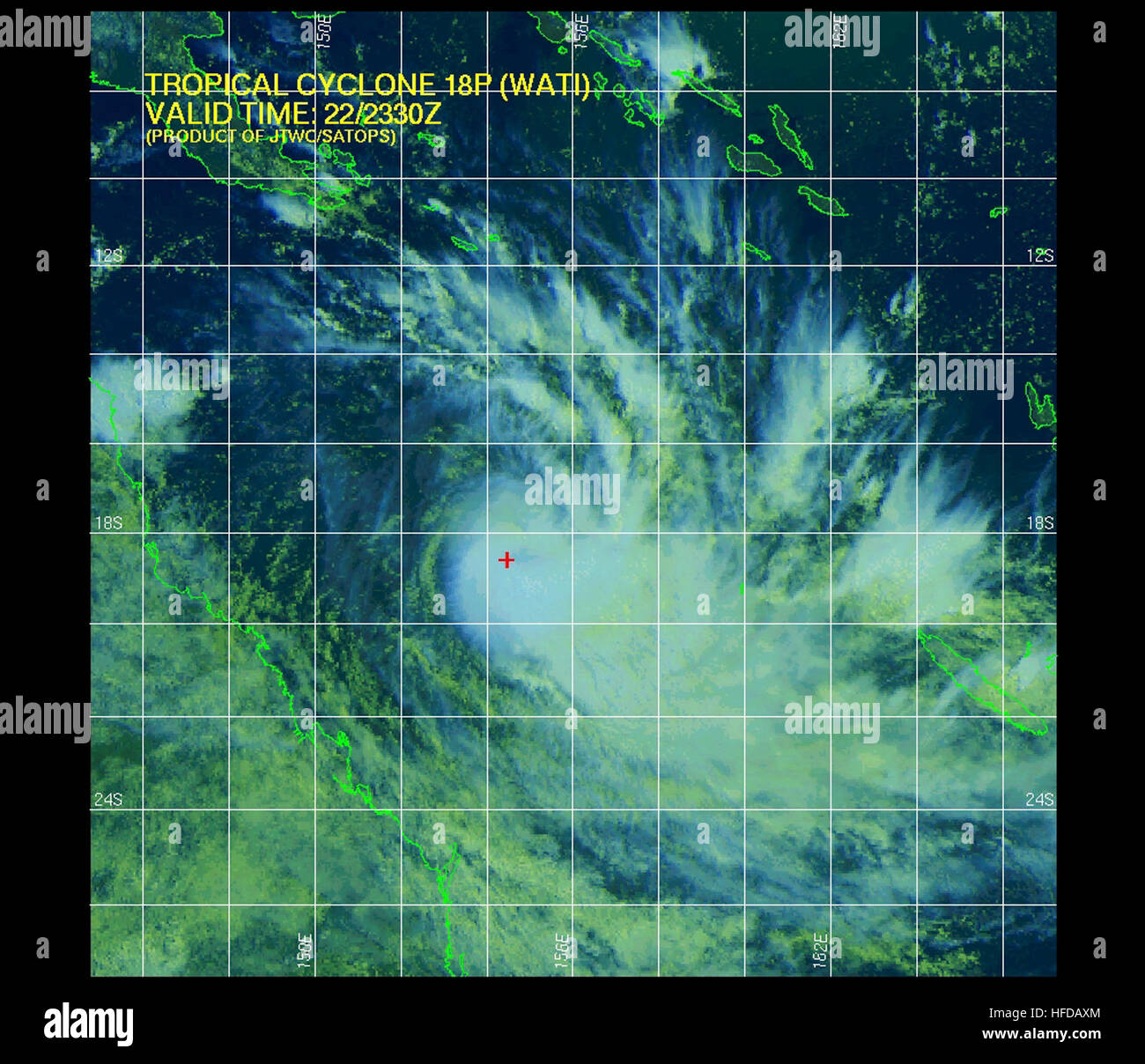 Tropical Cyclone 18P (Wati) 2006-03-22 2330Z Stock Photo - Alamy