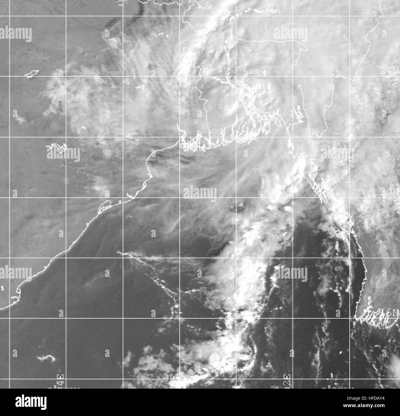 Tropical cyclone Black and White Stock Photos & Images - Alamy