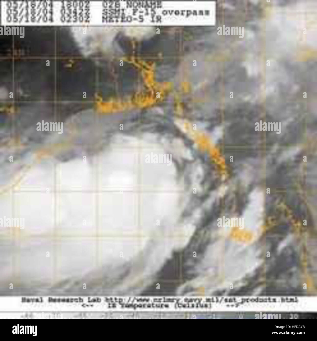 Tropical Cyclone 2B (2004 Stock Photo - Alamy