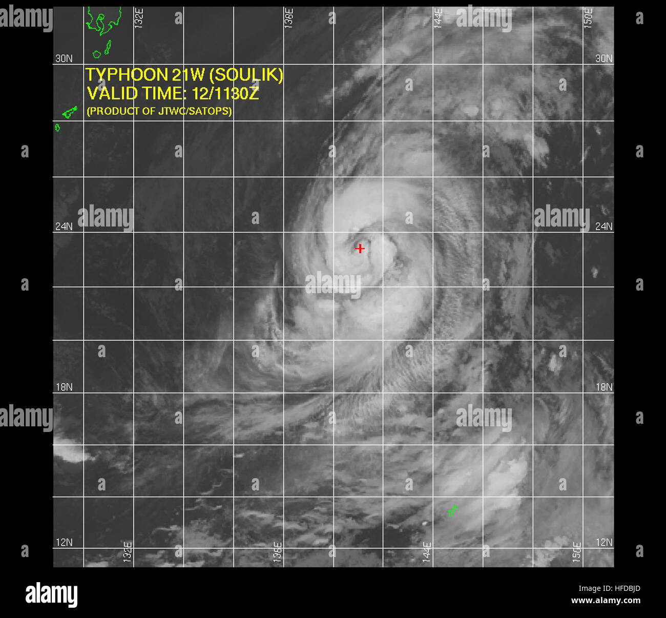 Typhoon 21W (Soulik) 2006-10-12 11-30 Stock Photo - Alamy