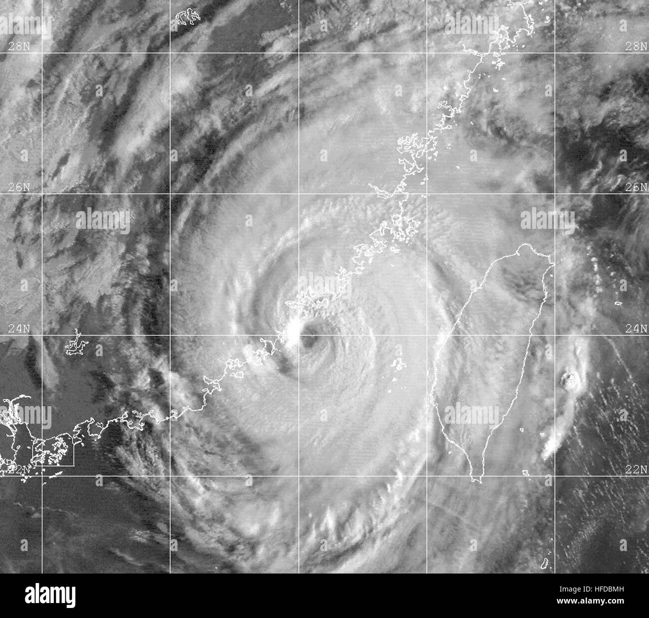 Typhoon Dan 1999 Stock Photo - Alamy