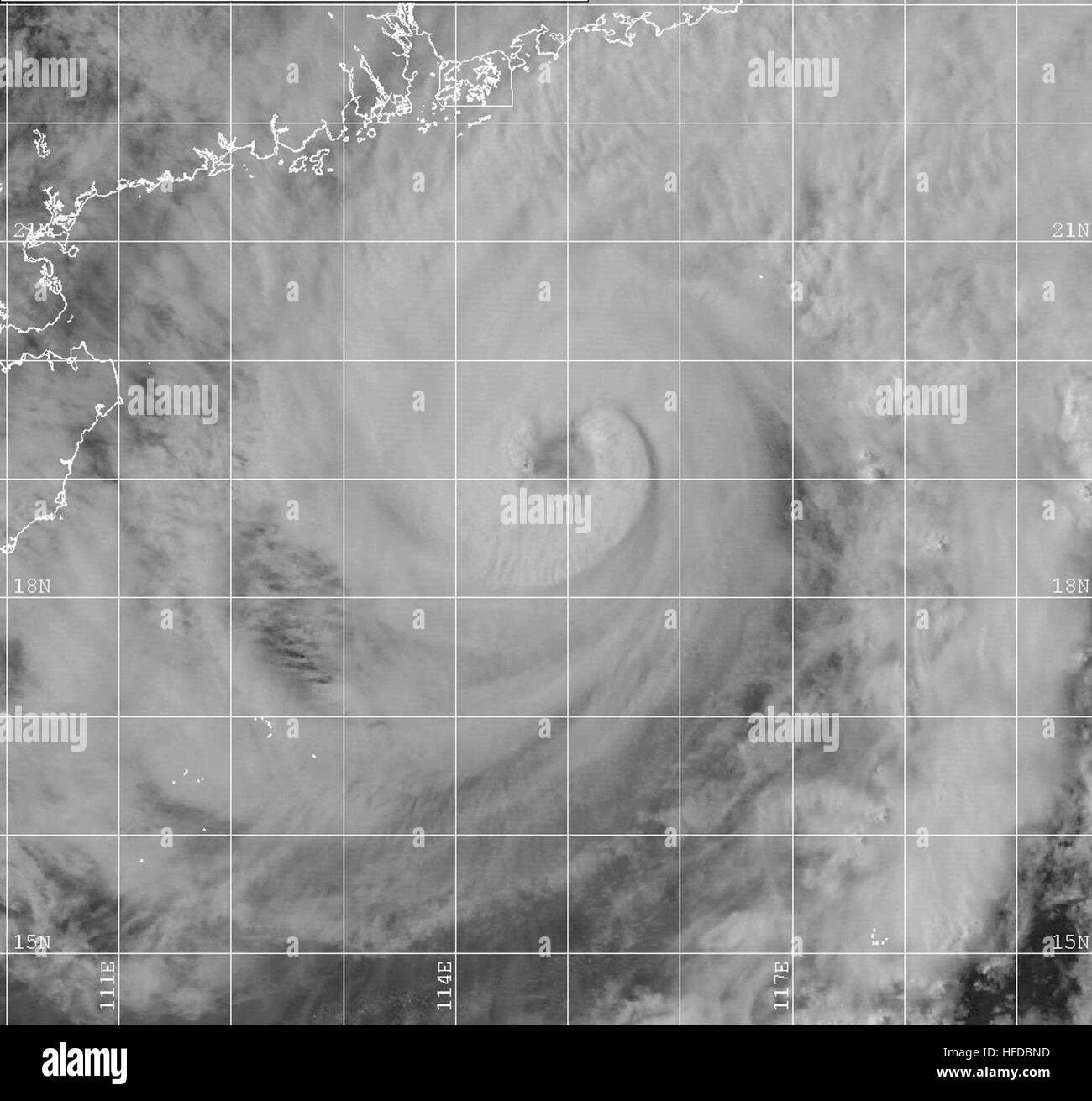 Typhoon Leo 1999 Stock Photo - Alamy