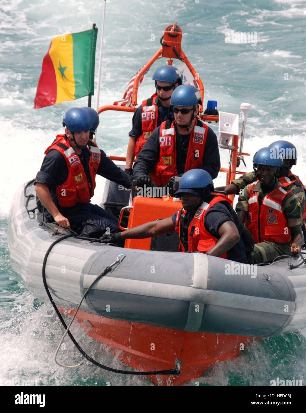 A joint boarding team comprised of Senegalese Law Enforcement ...