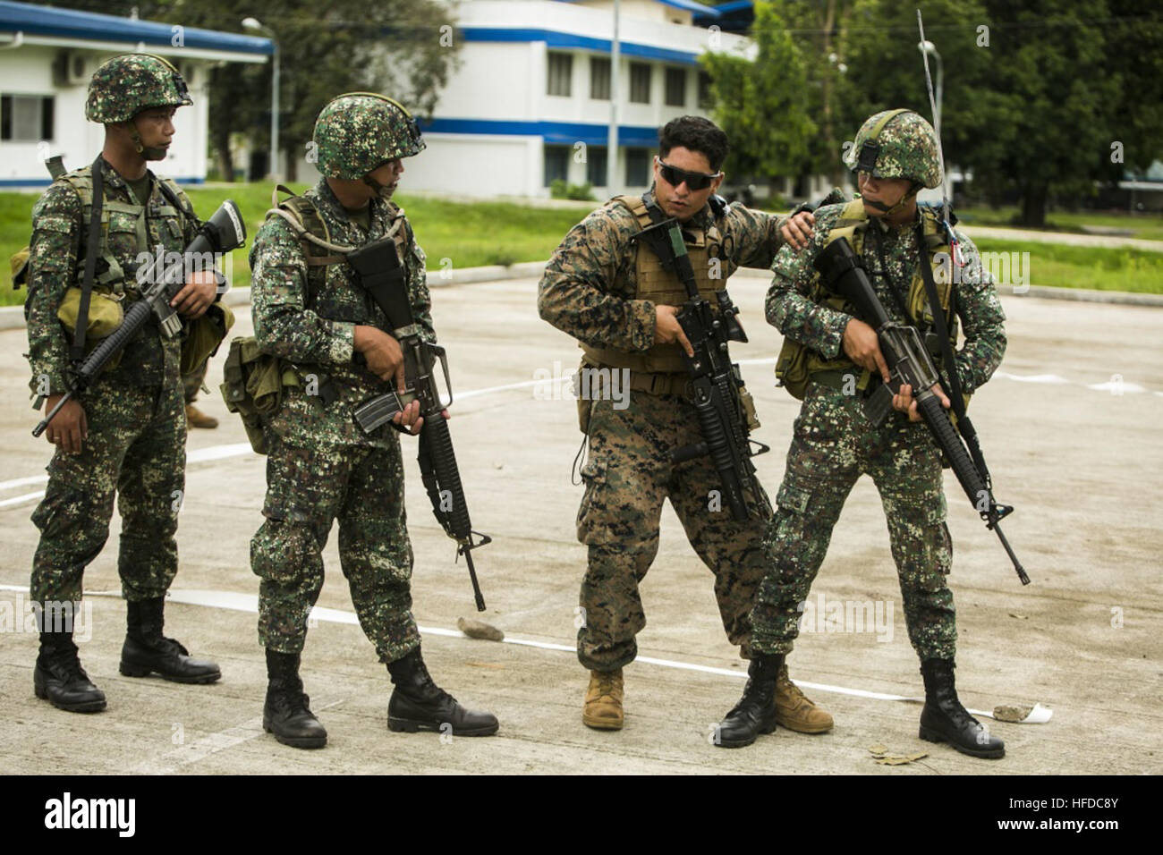U.S. Marines conduct joint training exercises with the Philippine ...