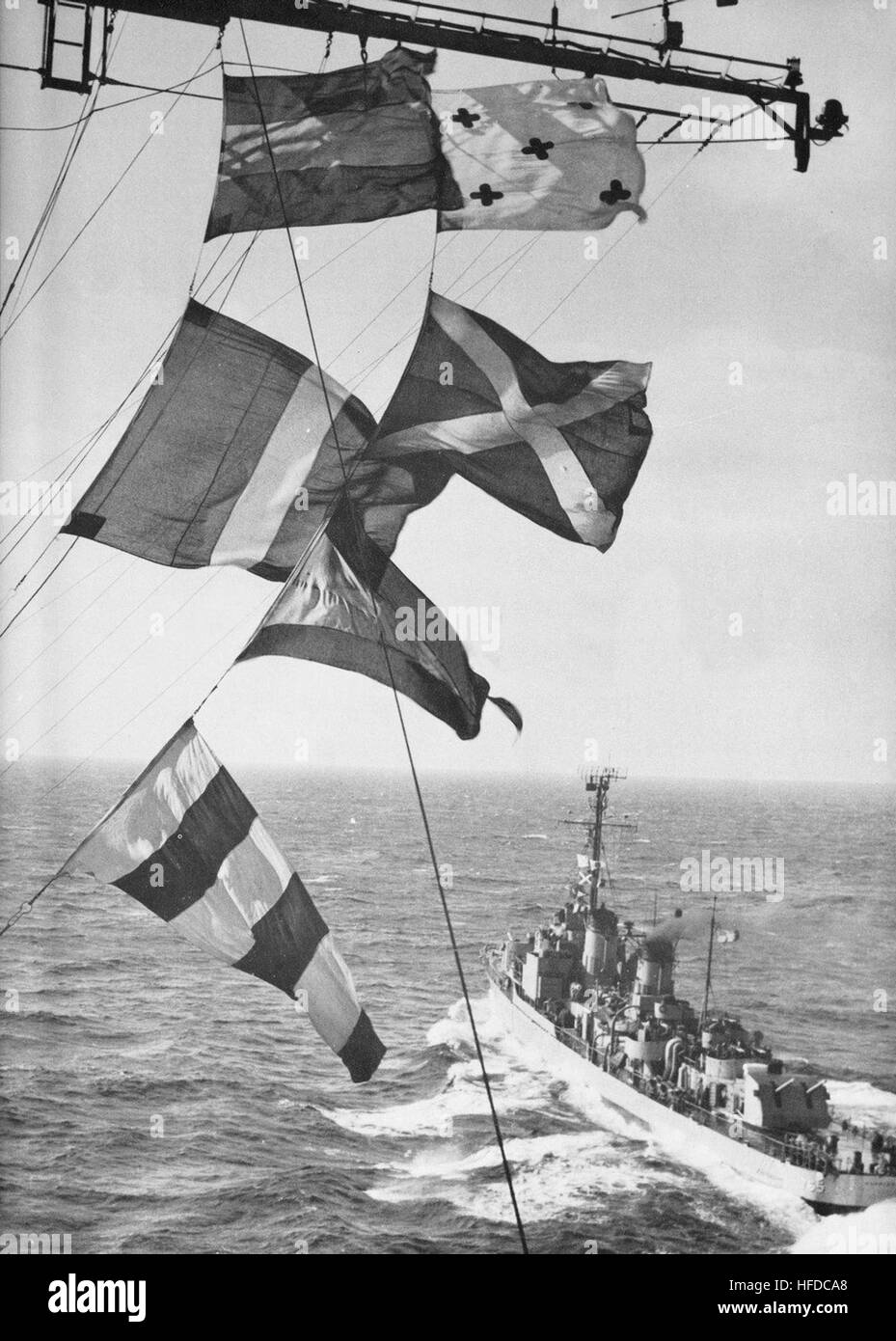 Aft view of USS Keppler (DD-765) in 1957 Stock Photo - Alamy