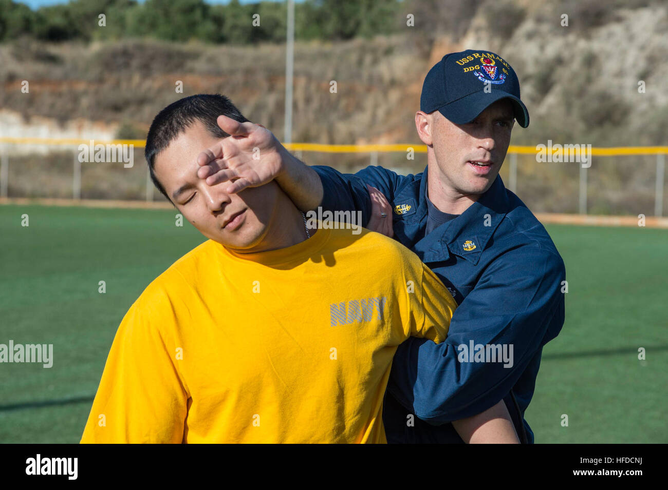 U.S. Navy Chief Fire Controlman Jason Rhodes, right, and Information ...