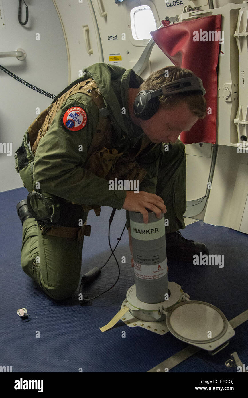 U.S. Navy Naval Aircrewman (Operator) 2nd Class Clark Urbin, assigned ...