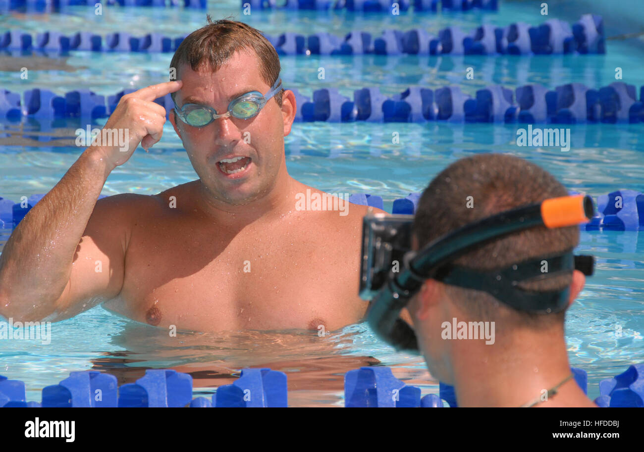 U.S. Navy Quartermaster 1st Class Chris Stratton, assigned to Naval ...