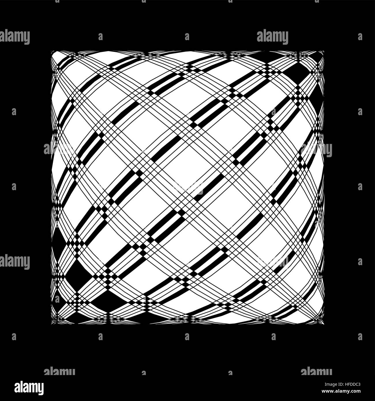 Delusional abstract pattern in black and white. The Illusory effect of ...