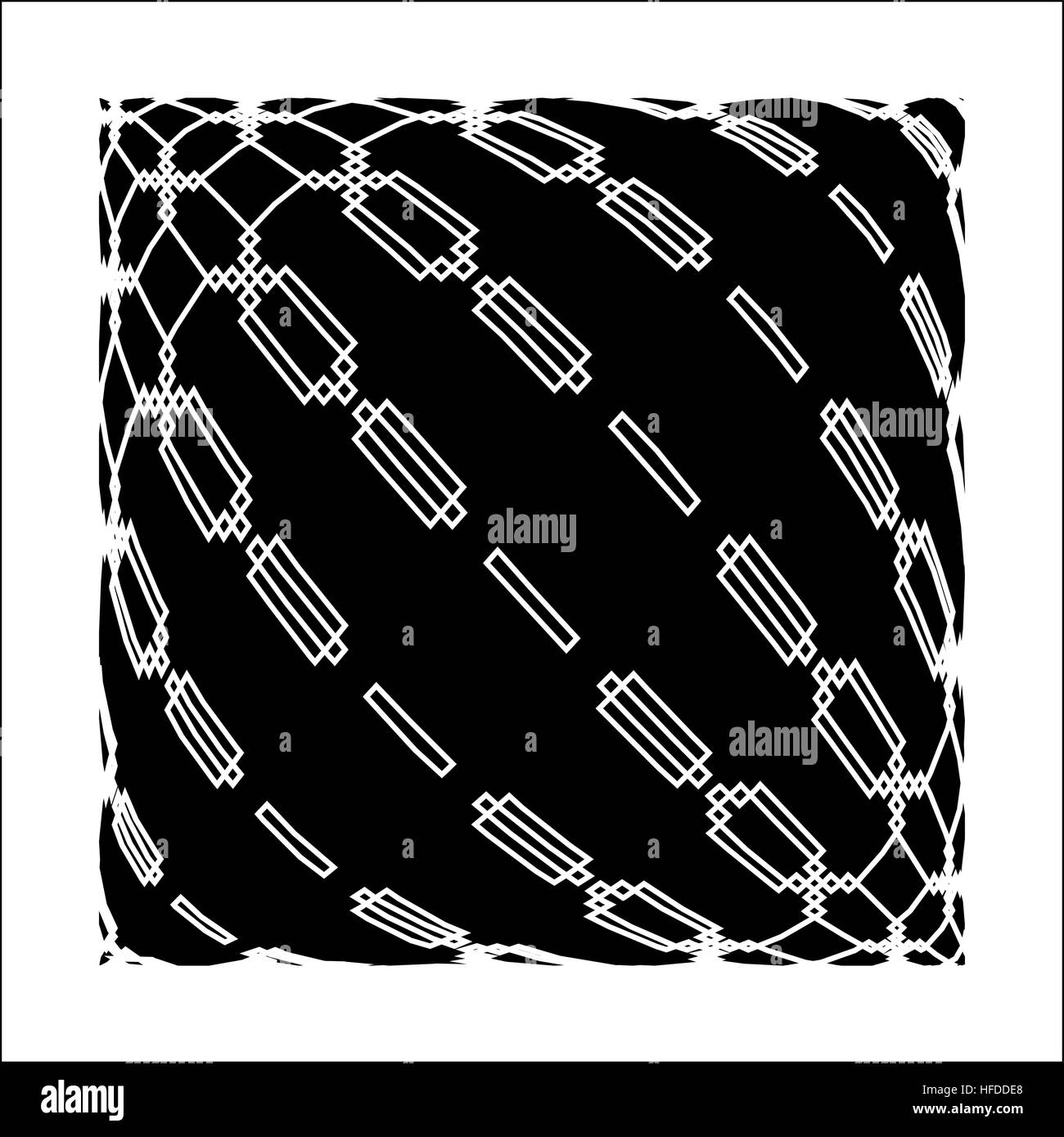 Delusional abstract pattern in black and white. The Illusory effect of ...