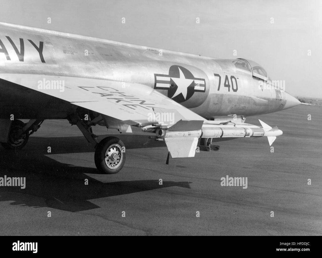 AIM-9 on US Navy F-104A NWC China Lake 1960 Stock Photo - Alamy