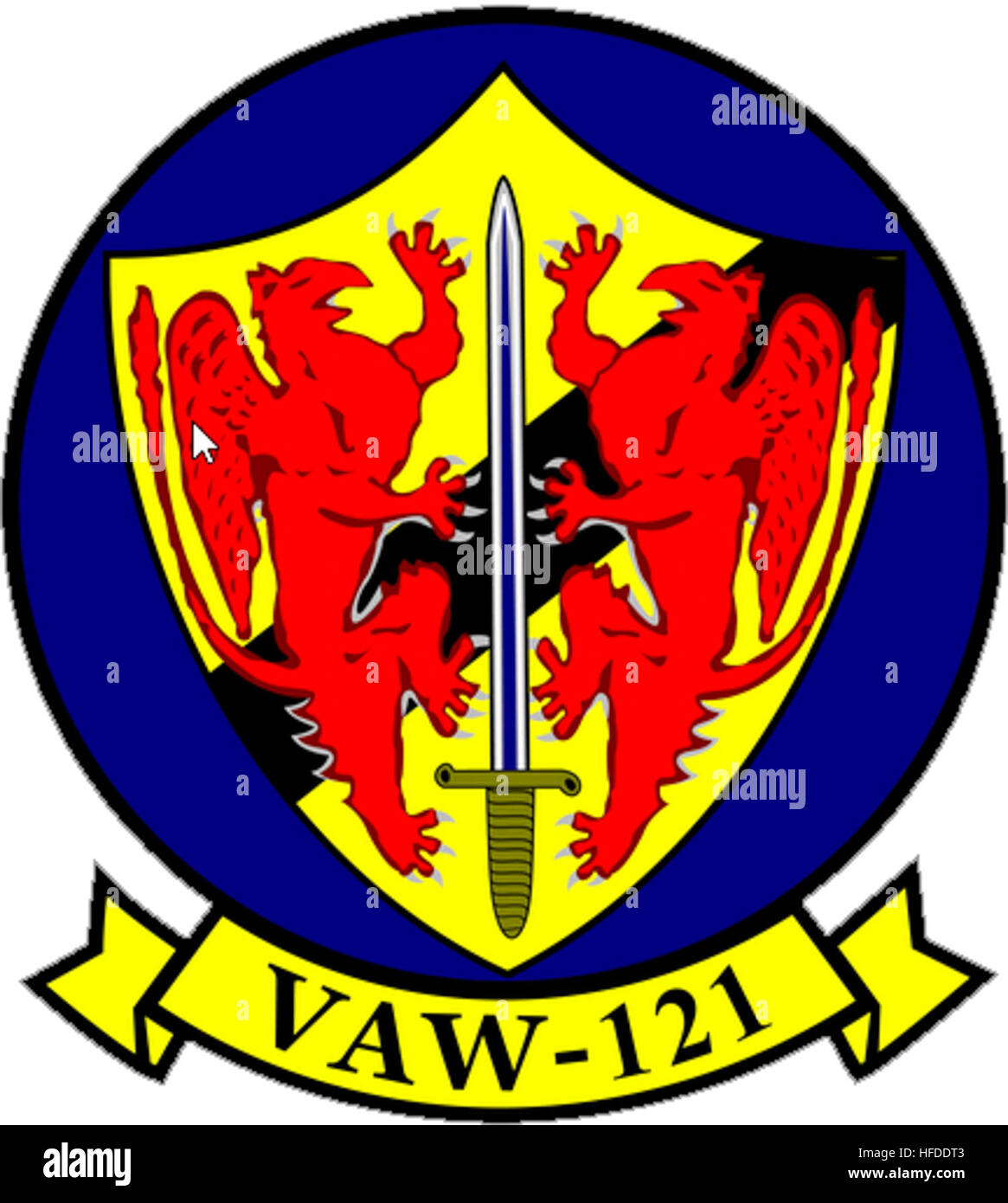Airborne Early Warning Squadron 121 (US Navy) insignia 2015 Stock Photo ...