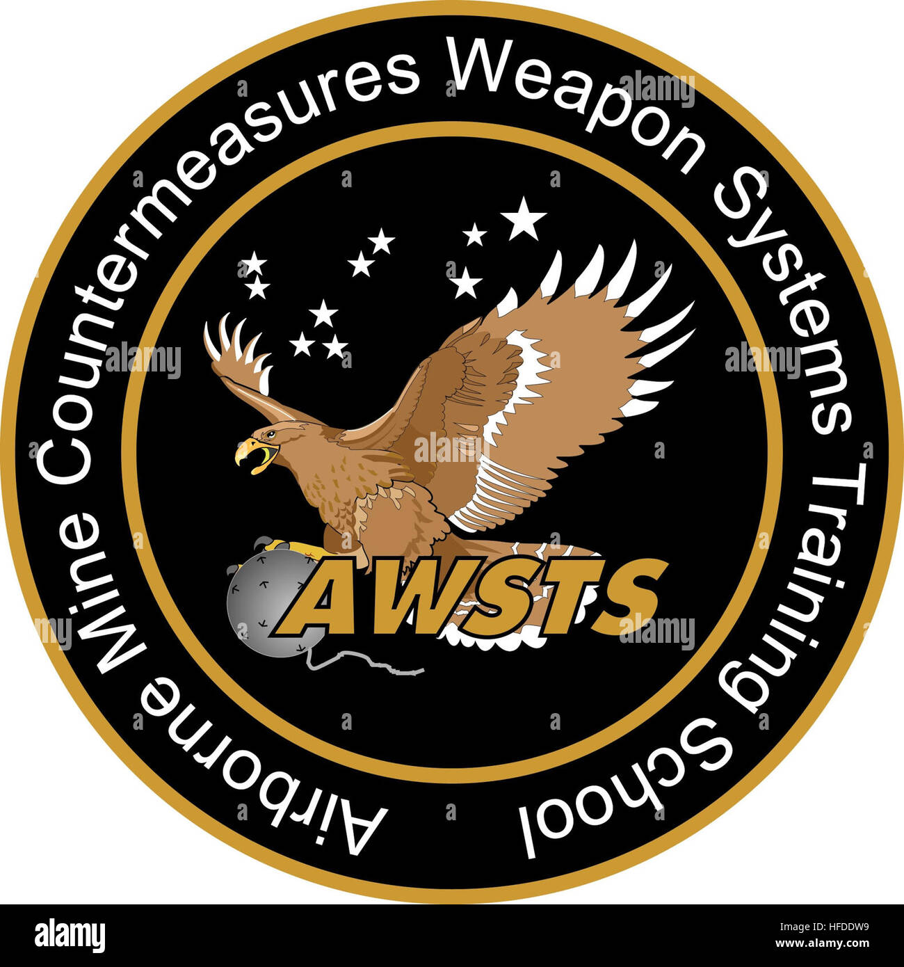Airborne Mine Countermeasures Weapon Systems Training School (emblem Stock Photo - Alamy