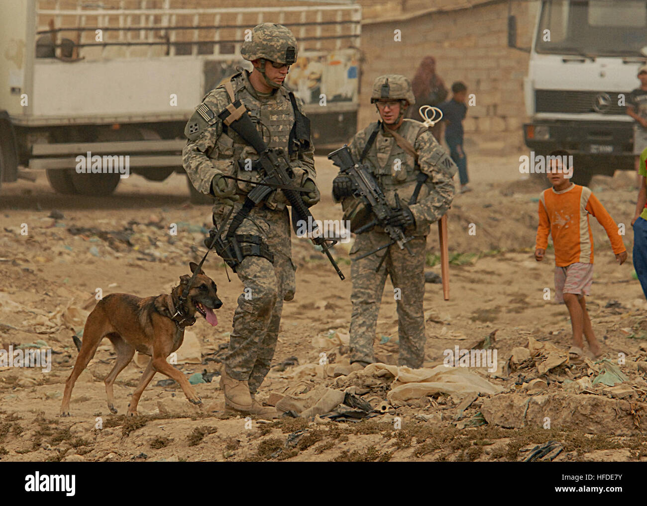 U.S. Soldiers with 2nd Platoon, Bravo Company, 64th Armored Calvary ...