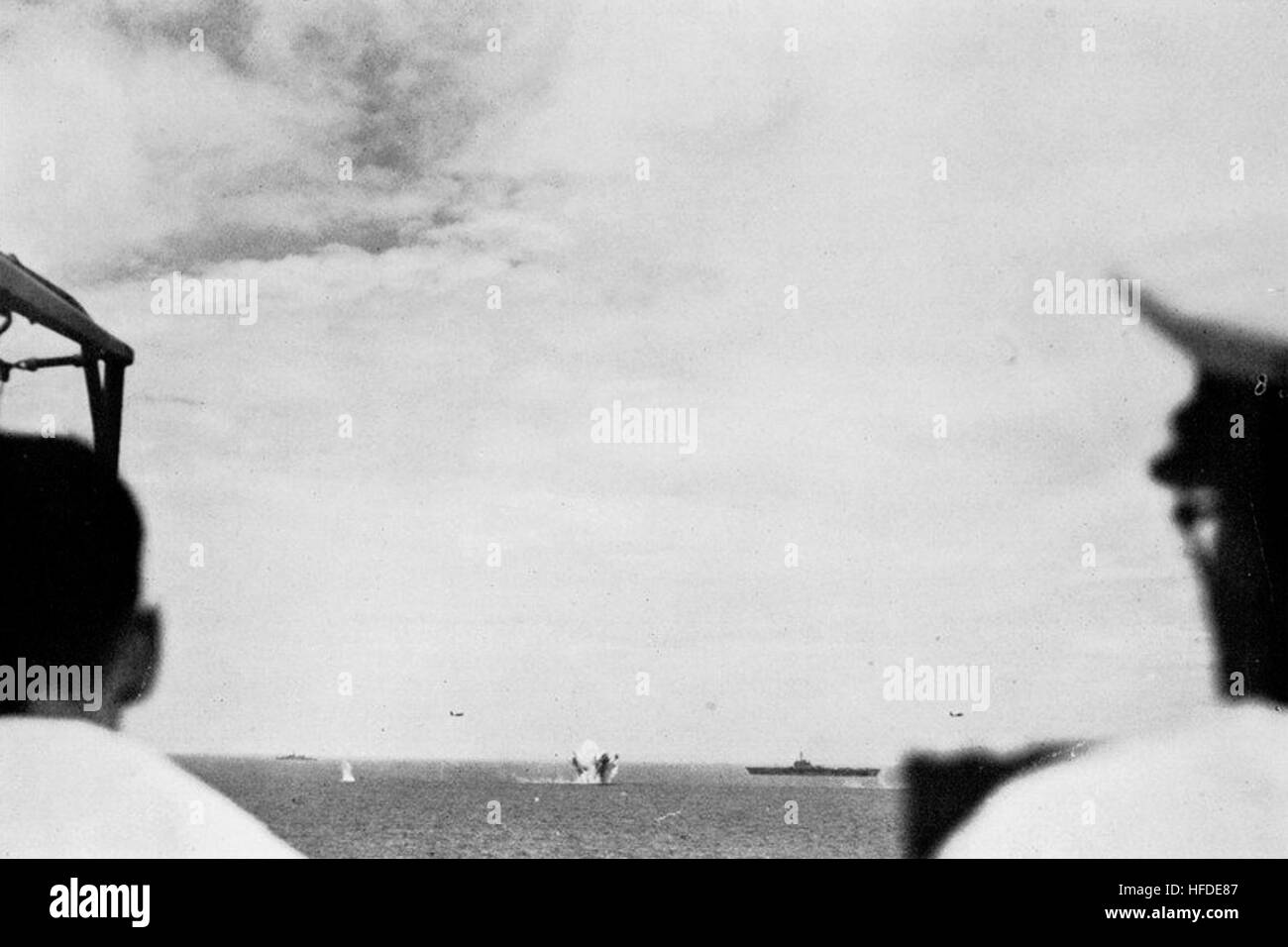 Aircraft drop depth charge during exercise in 1962 Stock Photo - Alamy
