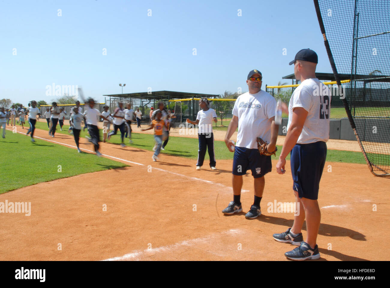 U.S. Southern Command Friendship Baseball Tour team catchers Army Sgt ...