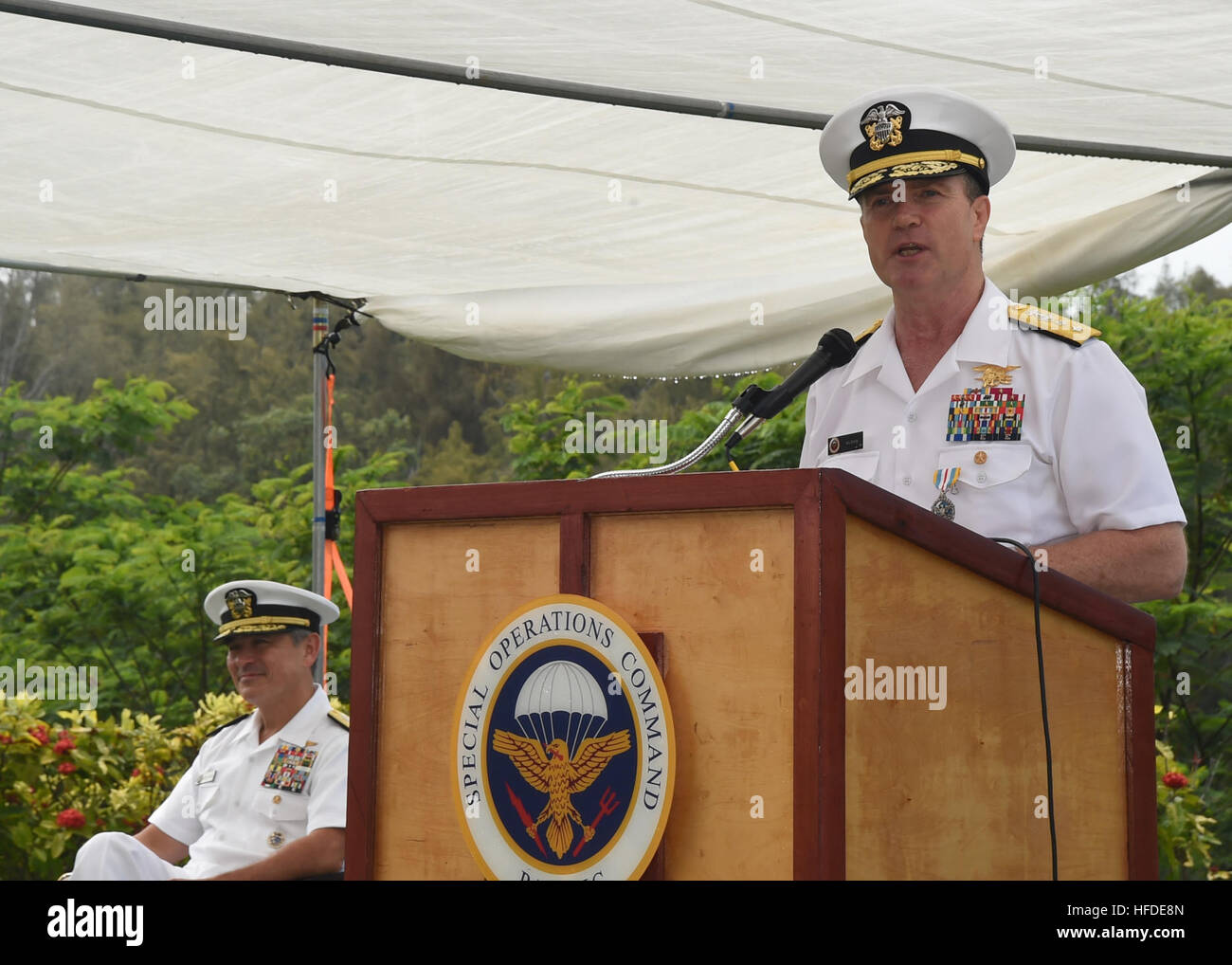 160609-N-BW951-067 CAMP H.M. SMITH, Hawaii – Rear Adm. Colin J. Kilrain ...