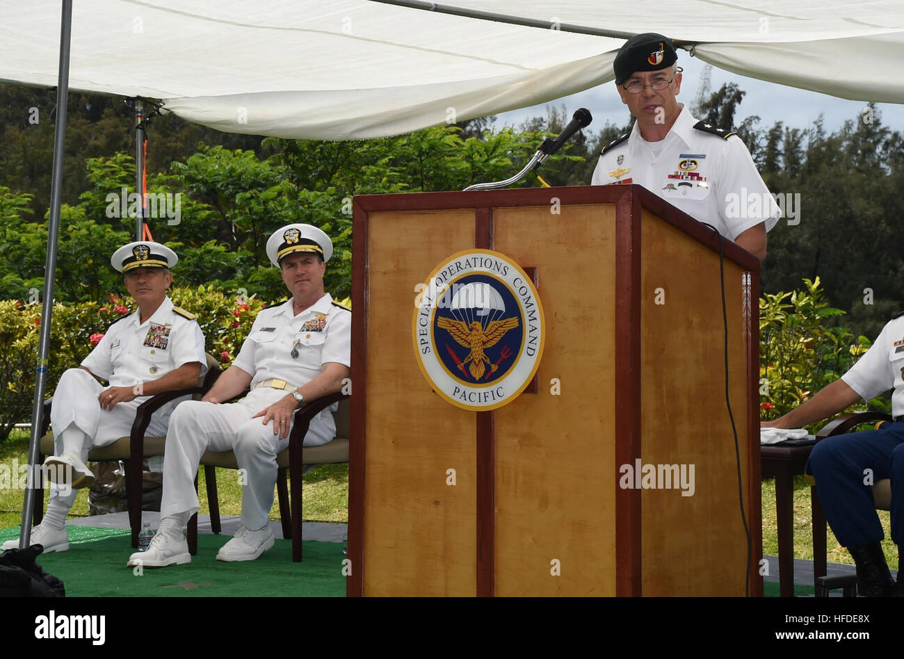 Commander, Special Operations Command Pacific assumes command during a ...