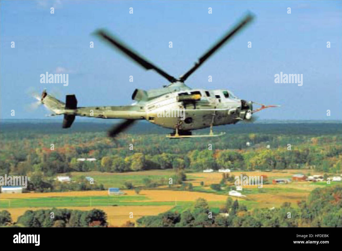 UH-1Y Venom HX-21 from below 2005 Stock Photo - Alamy