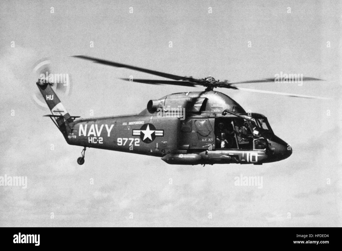 UH-2A Seasprite of HC-2 in flight c1968 Stock Photo - Alamy