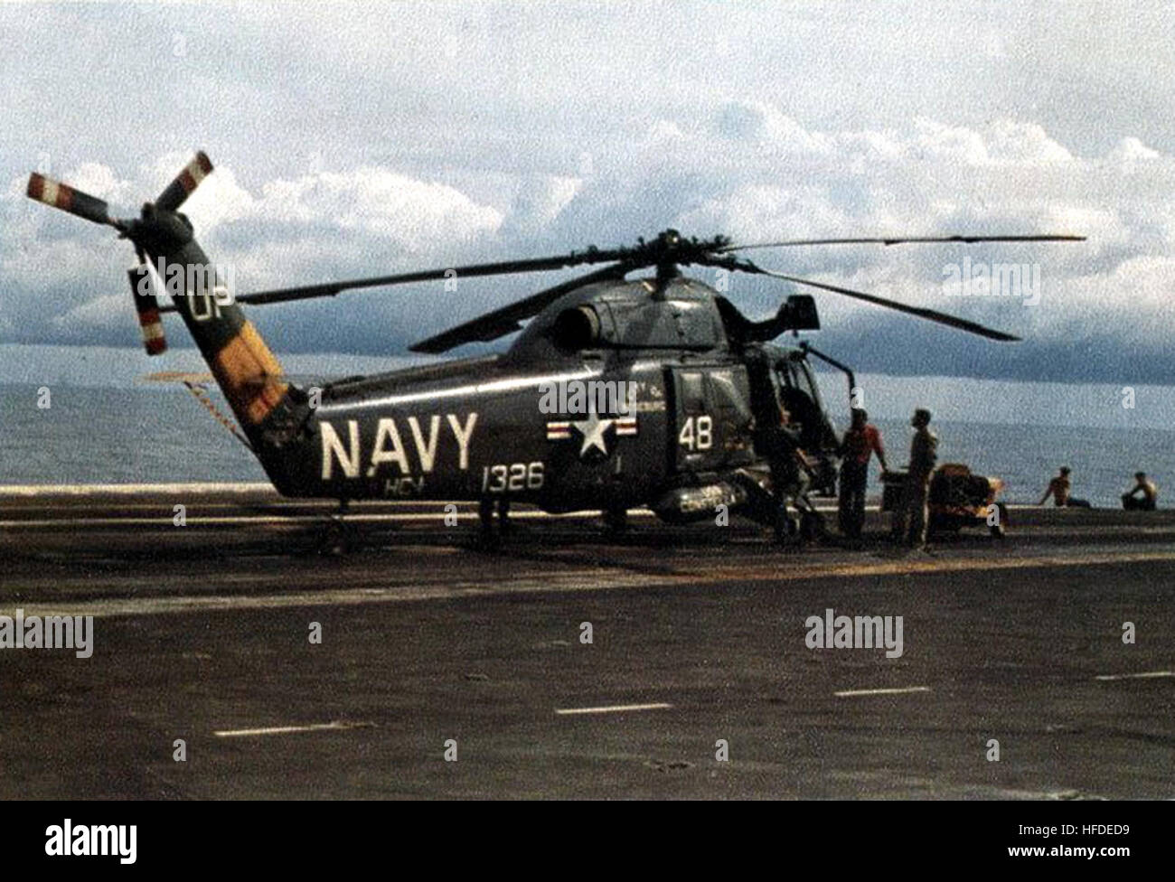 UH-2B of HC-1 on USS Constellation (CVA-64) 1967 Stock Photo - Alamy