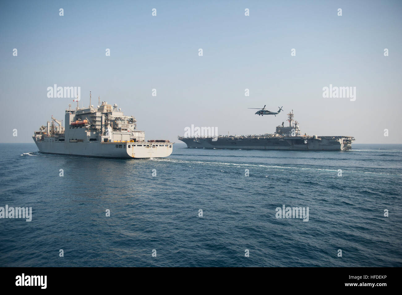 The Lewis and Clark-class dry cargo and ammunition ship USNS Robert E ...