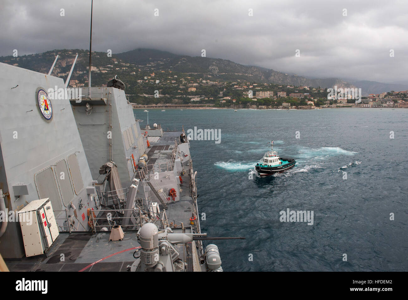 USS Truxtun (DDG 103) departs Villefranche to conduct naval operations ...