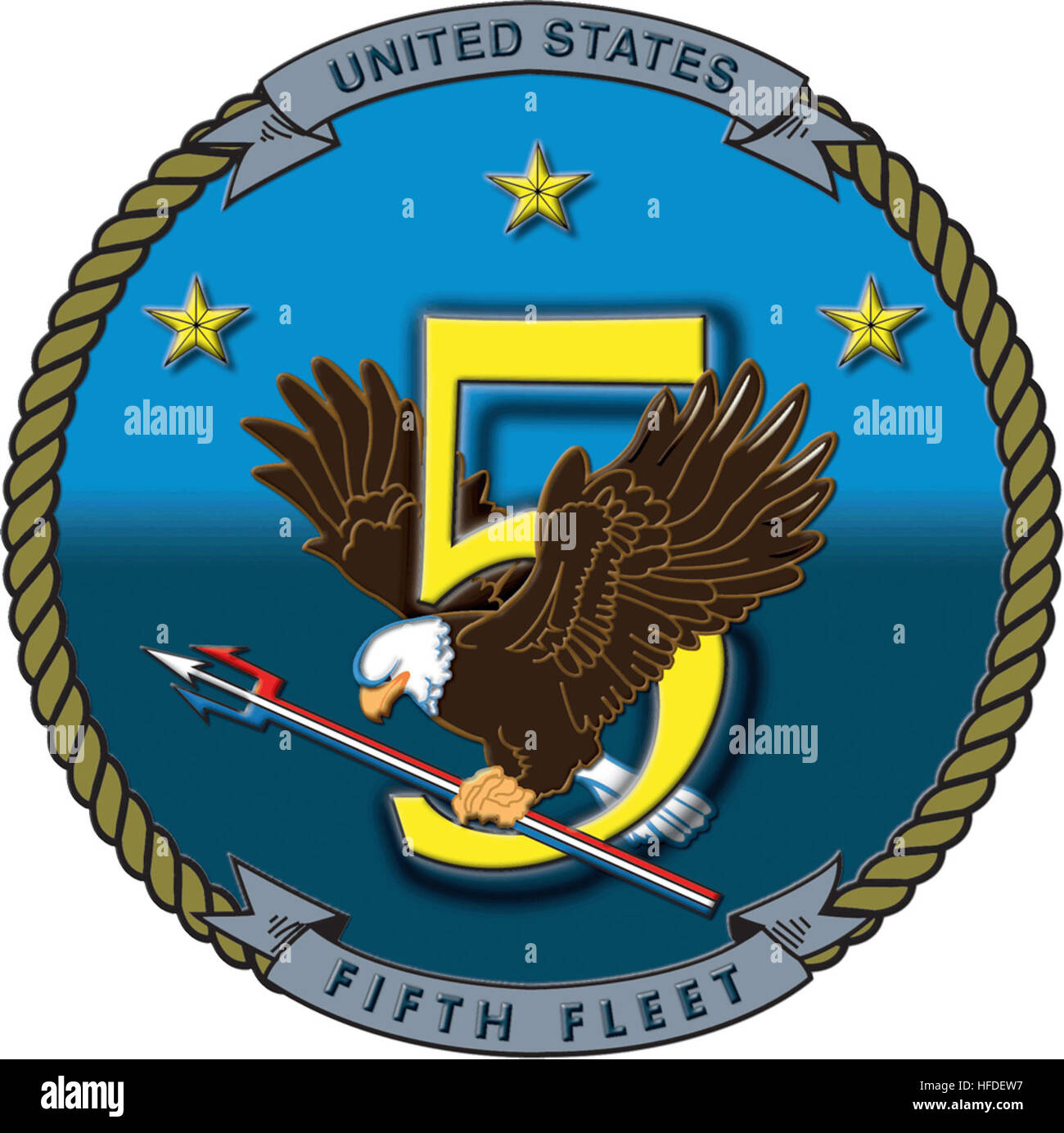 United States Fifth Fleet insignia 2006 Stock Photo - Alamy