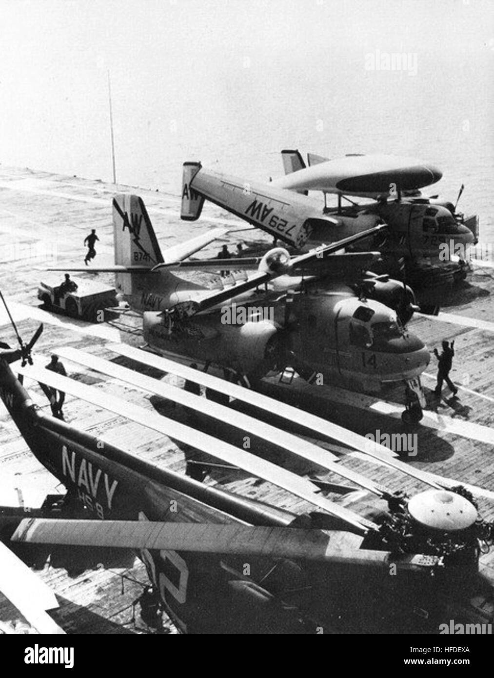 Aircraft of CVSG-60 on USS Randolph (CVS-15) in 1966 Stock Photo - Alamy