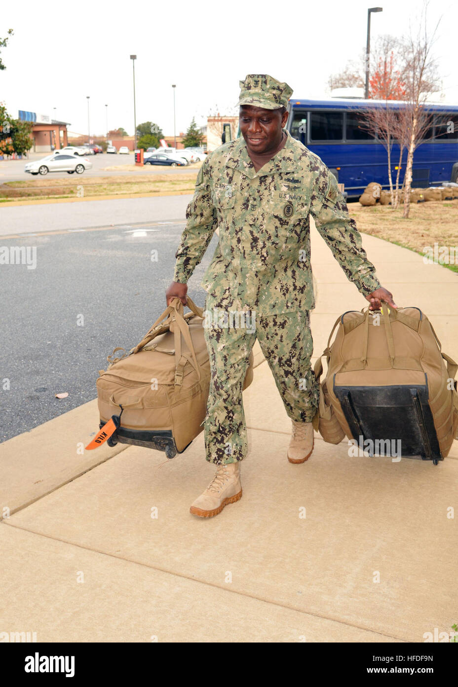Master Chief Petty Officer Charles Clarke, fleet master chief at U.S ...