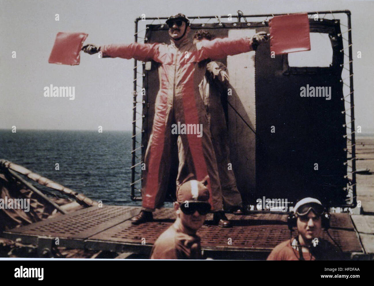 US LSO on Lafayette 1953 Stock Photo - Alamy