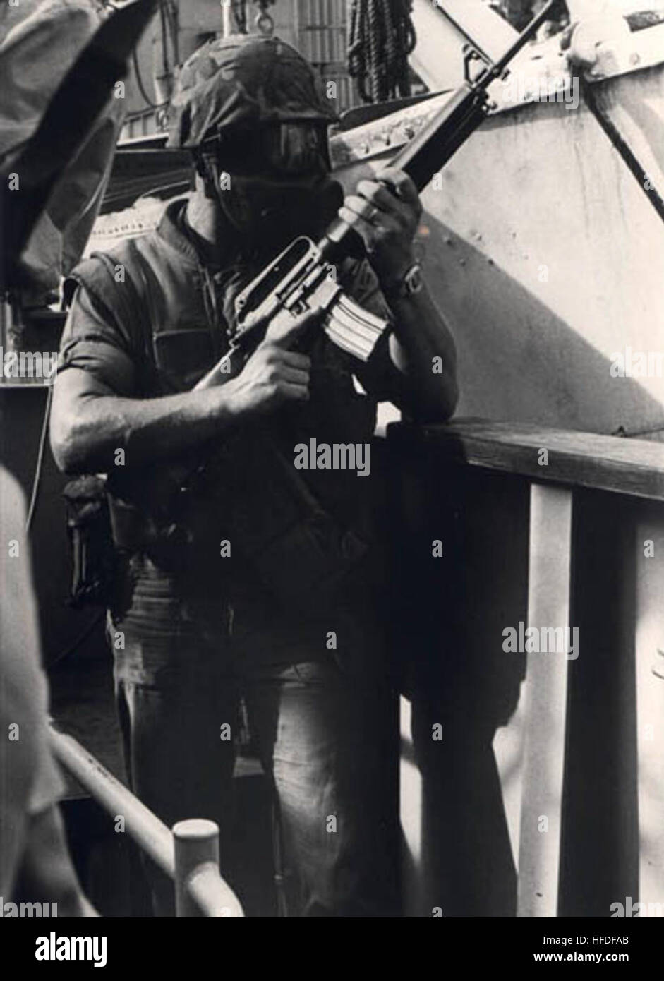 US Marines boarding SS Mayaguez Stock Photo - Alamy