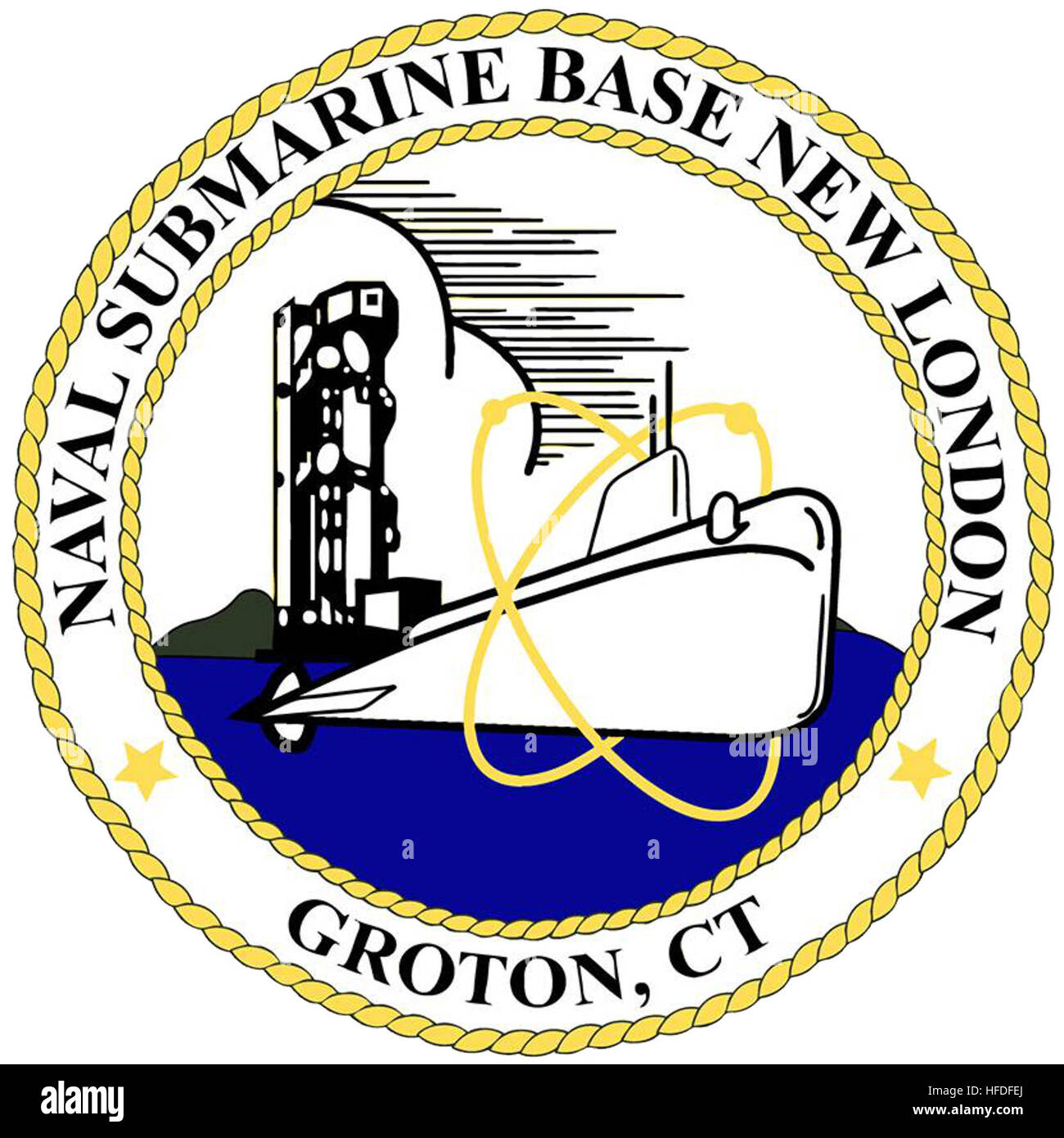 Patch representing the U.S. Naval Submarine Base New London ...