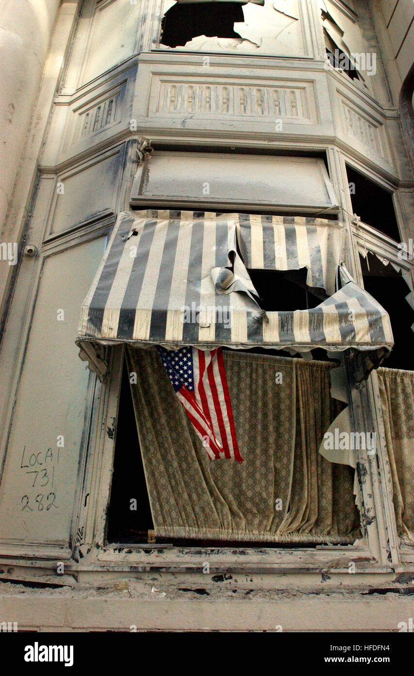 010913-N-1350W-005 New York, N.Y. (Sept. 13, 2001) -- A symbol of ...