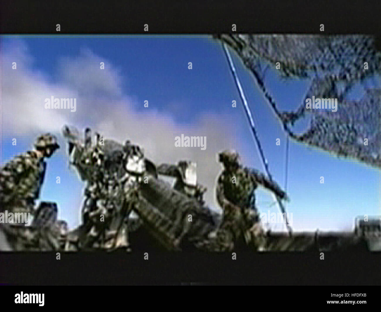 020000-N-0000X-003 Enduring Freedom, The Opening Chapter -- Video frame ...