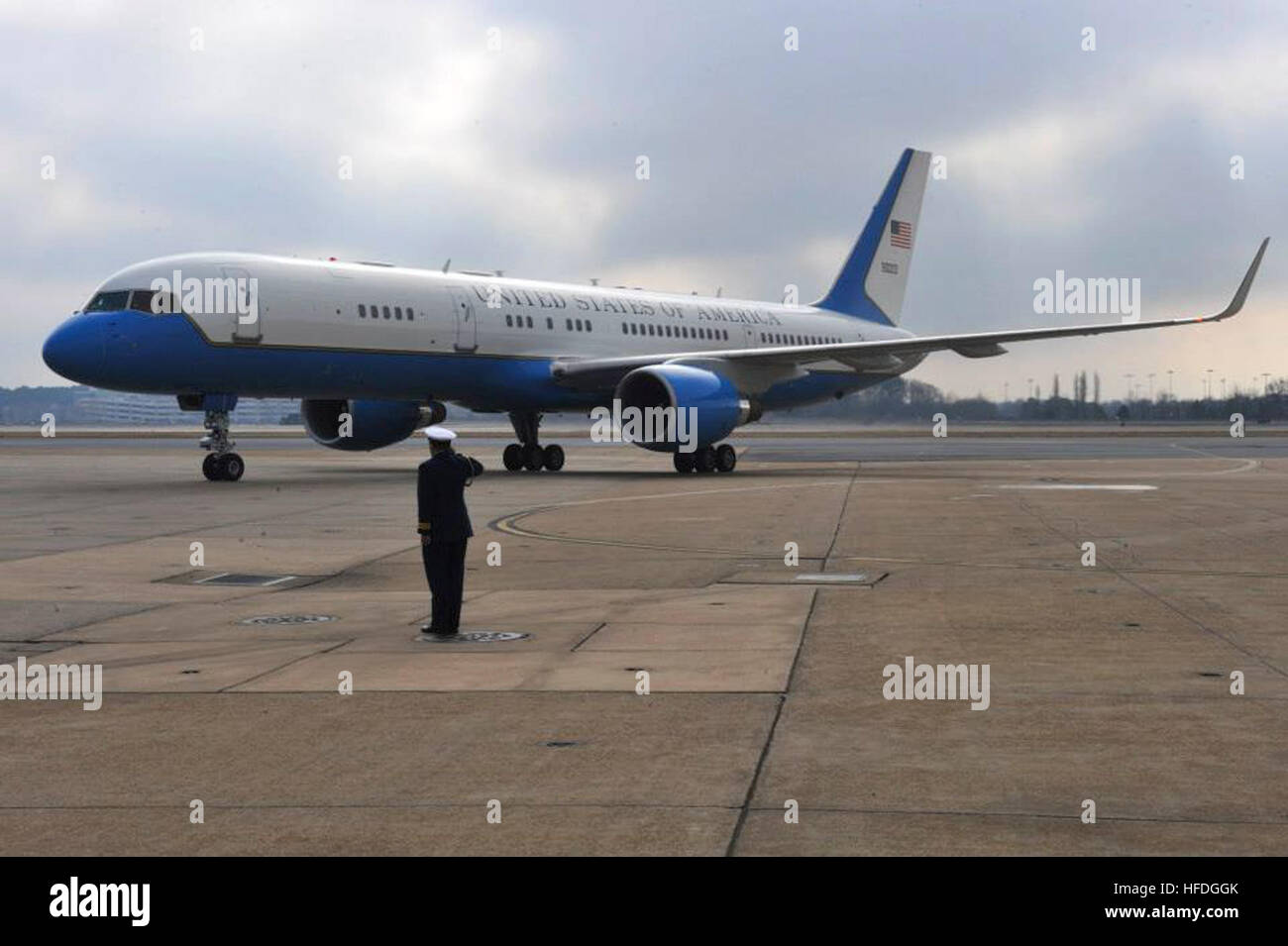 Air Force Two at Chambers Field Stock Photo - Alamy