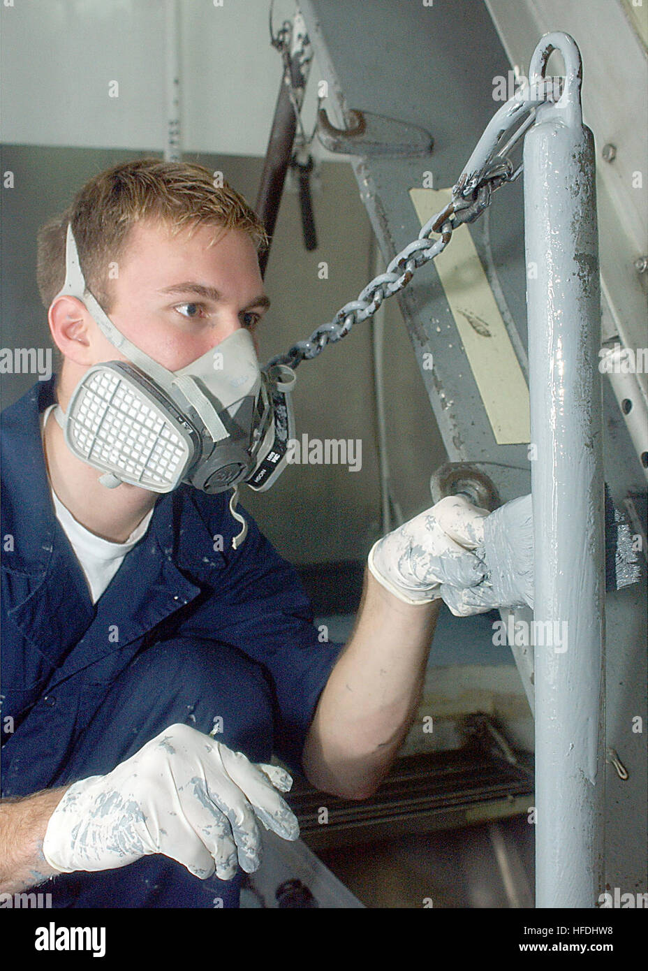 A Sailor aboard the aircraft carrier USS George Washington (CVN 73 ...