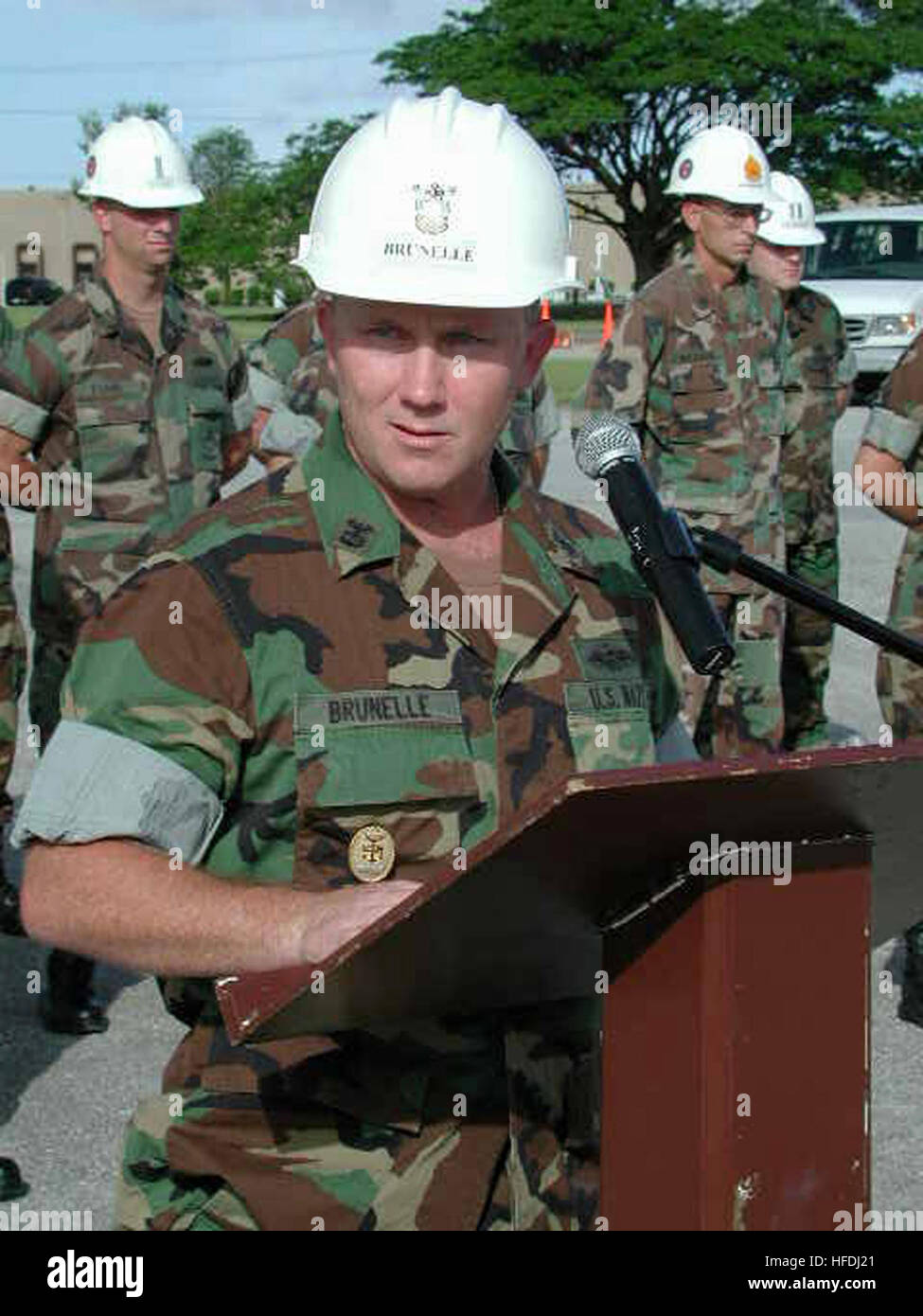 020909-N-1485H-003 Camp Covington, Guam (Sep. 9, 2002) -- Command ...
