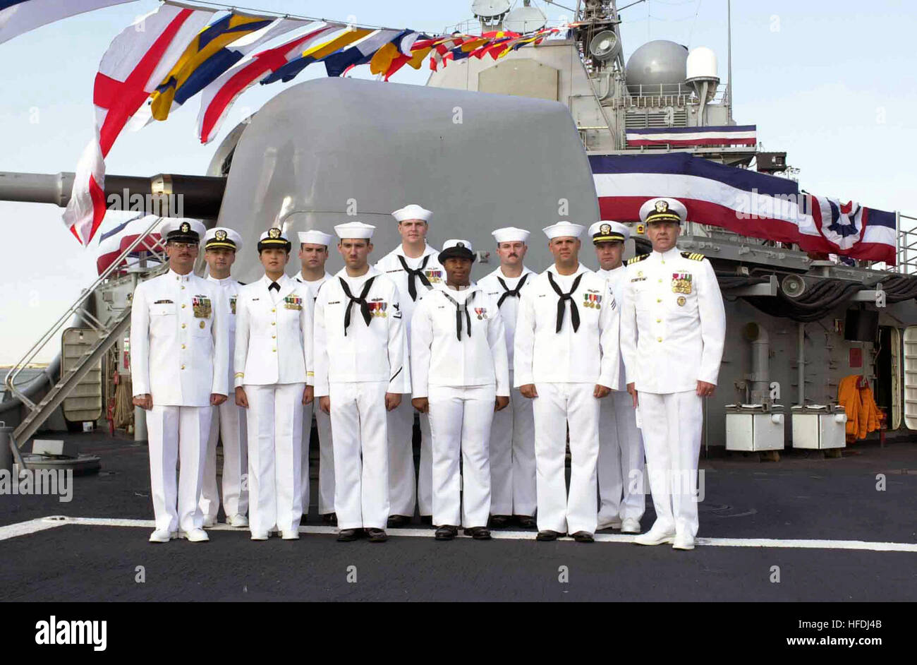 020912-N-8837H-001 Aboard USS Leyte Gulf (CG 55) Sep. 12, 2002 -- Some ...