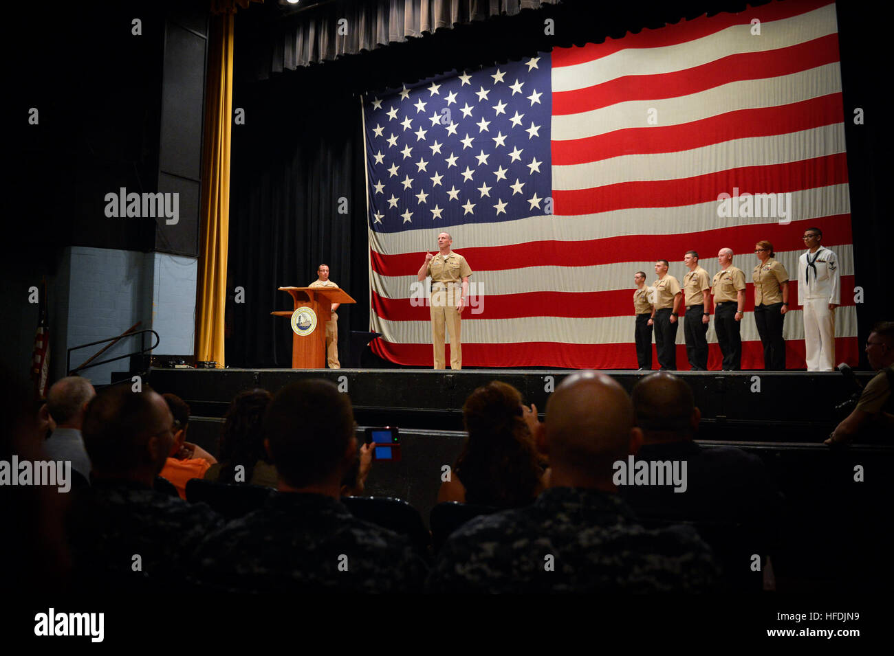 Chief of Naval Operations (CNO) Adm. Jonathan Greenert makes brief ...