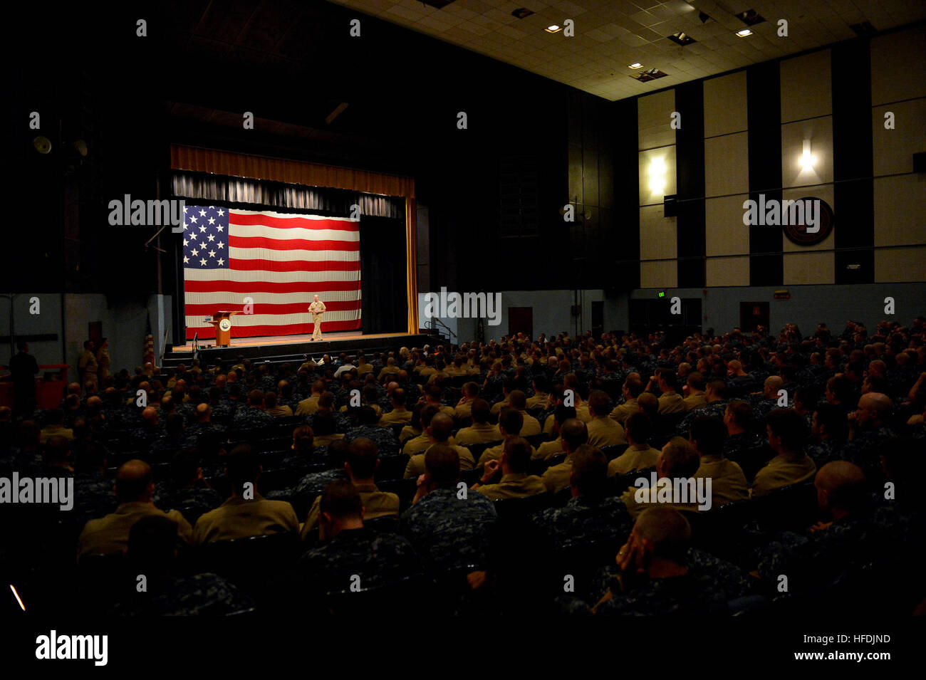 Chief of Naval Operations (CNO) Adm. Jonathan Greenert speaks to Groton ...