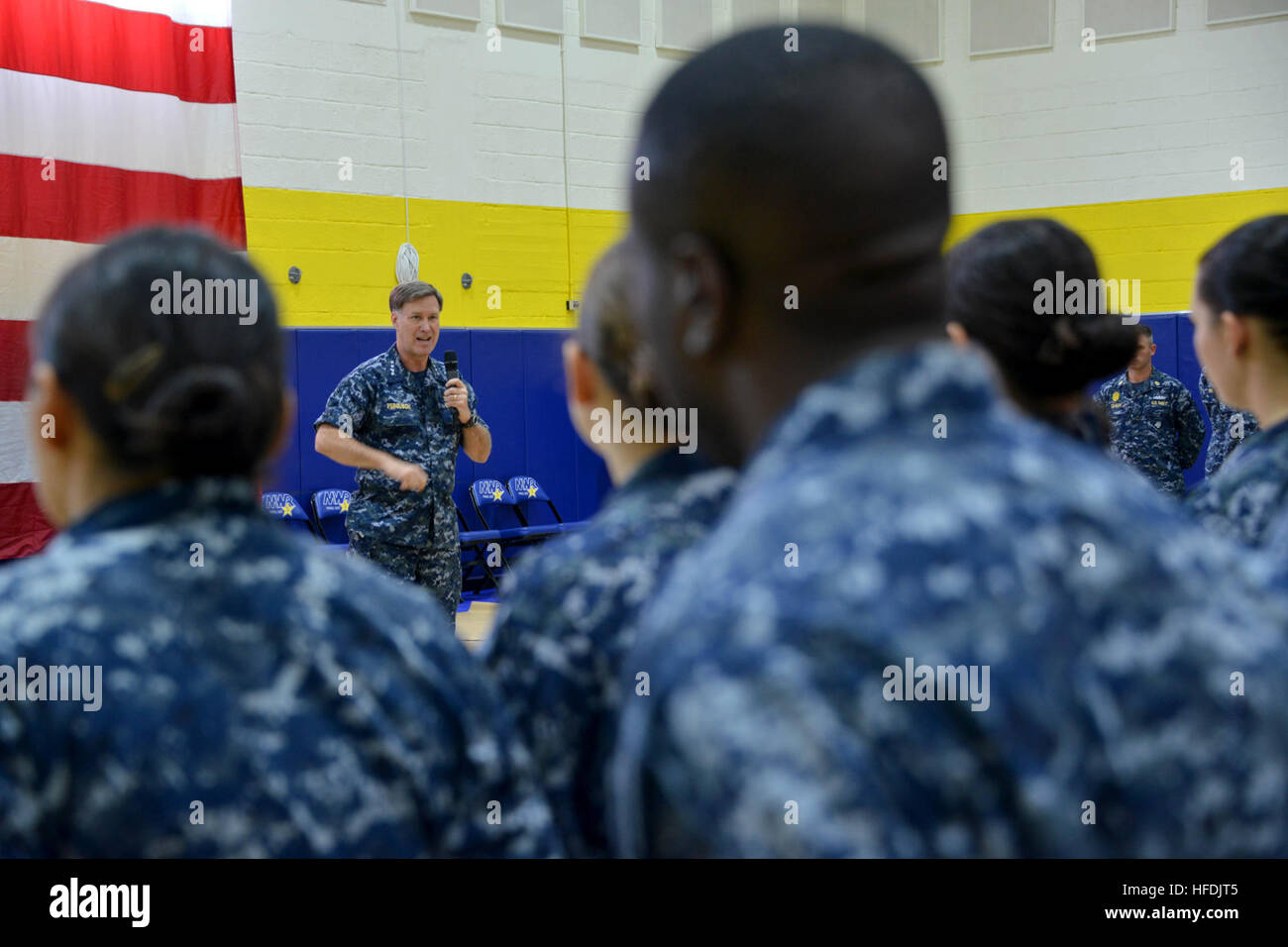 Adm. Mark Ferguson, commander, U.S. Naval Forces Europe-Africa, speaks ...