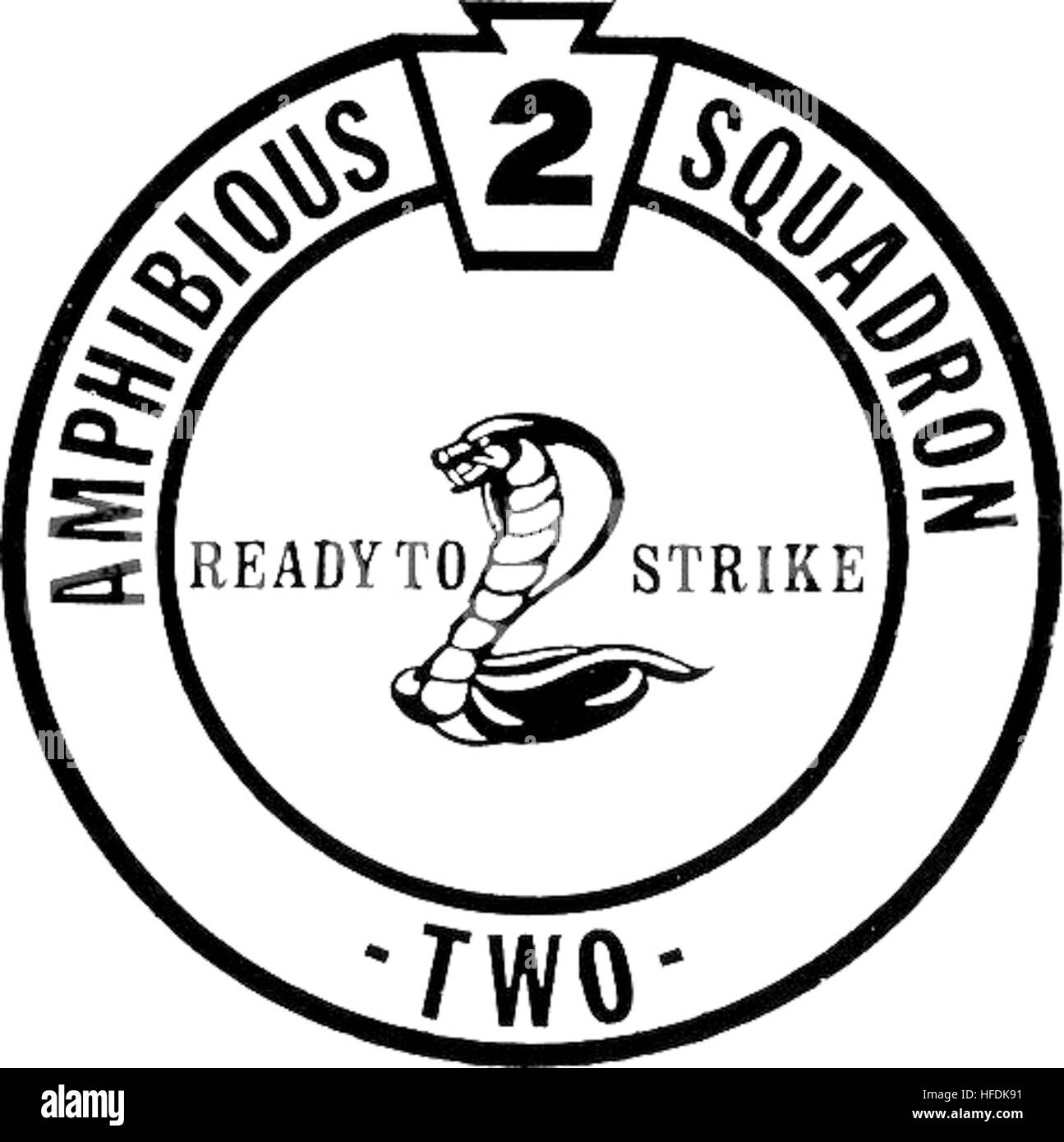 Amphibious Squadron 2 (US Navy) insignia 1983 Stock Photo - Alamy