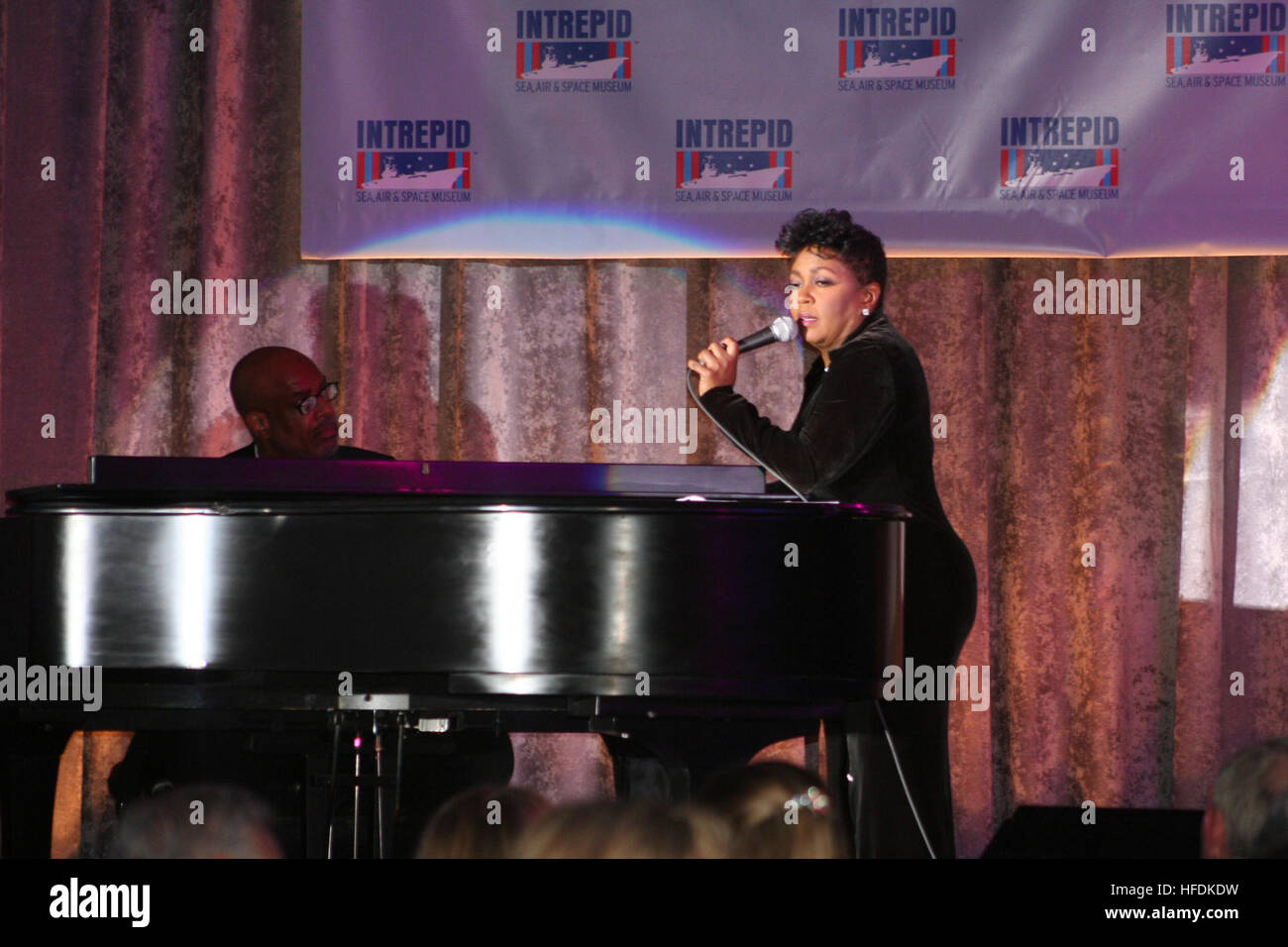 Singer Anita Baker performs at the 17th Annual Salute to Freedom aboard ...